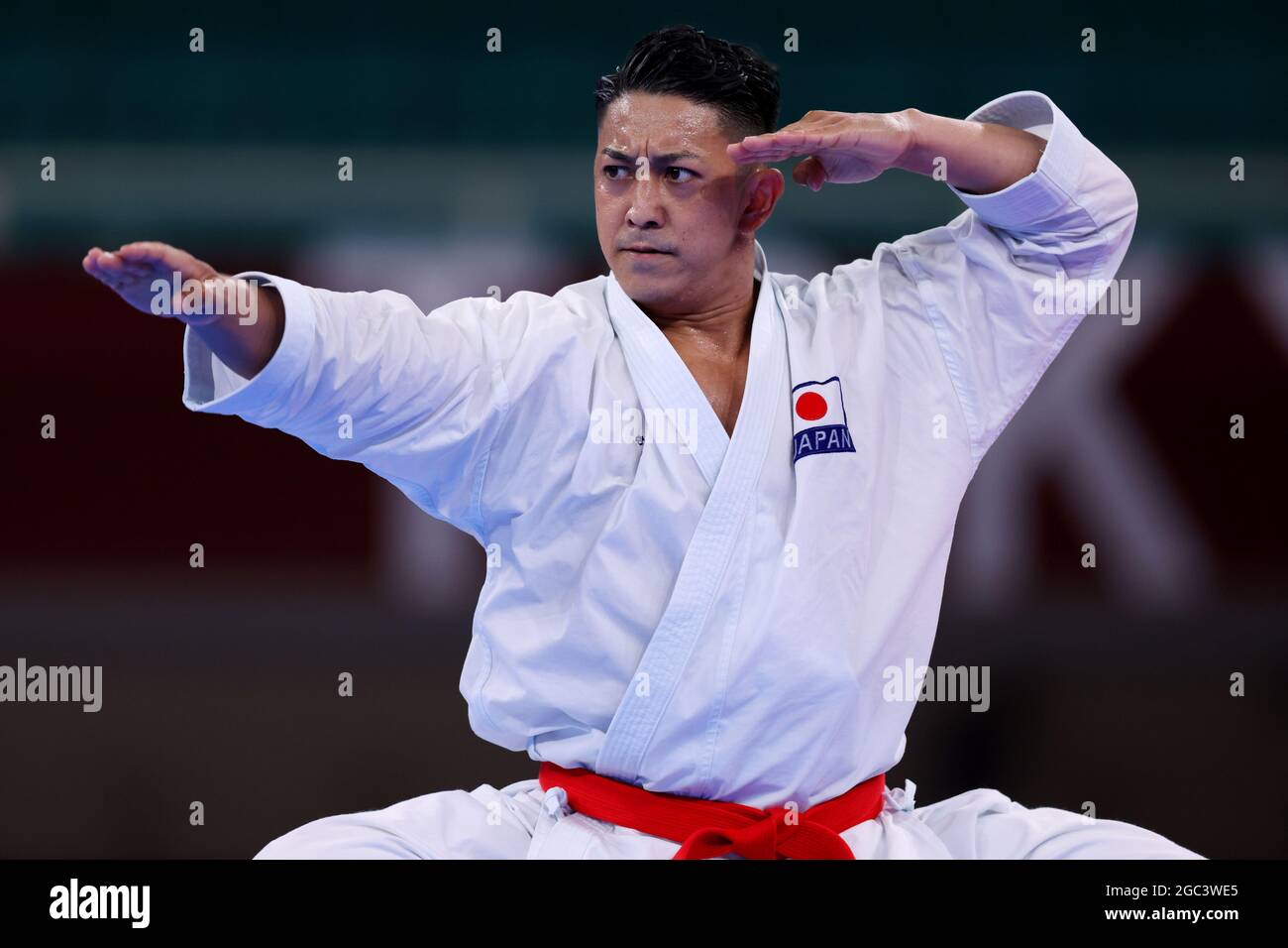 Tokyo, Japan. 6th Aug, 2021. Ryo Kiyuna (JPN) Karate : Men's Kata ...