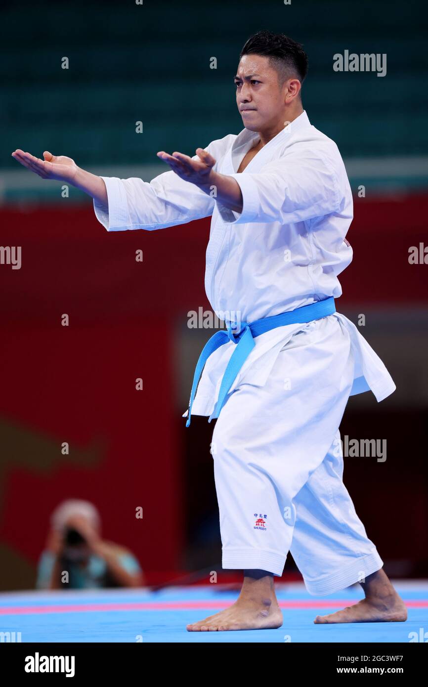 Tokyo, Japan. 6th Aug, 2021. Ryo Kiyuna (JPN) Karate : Men's Kata ...