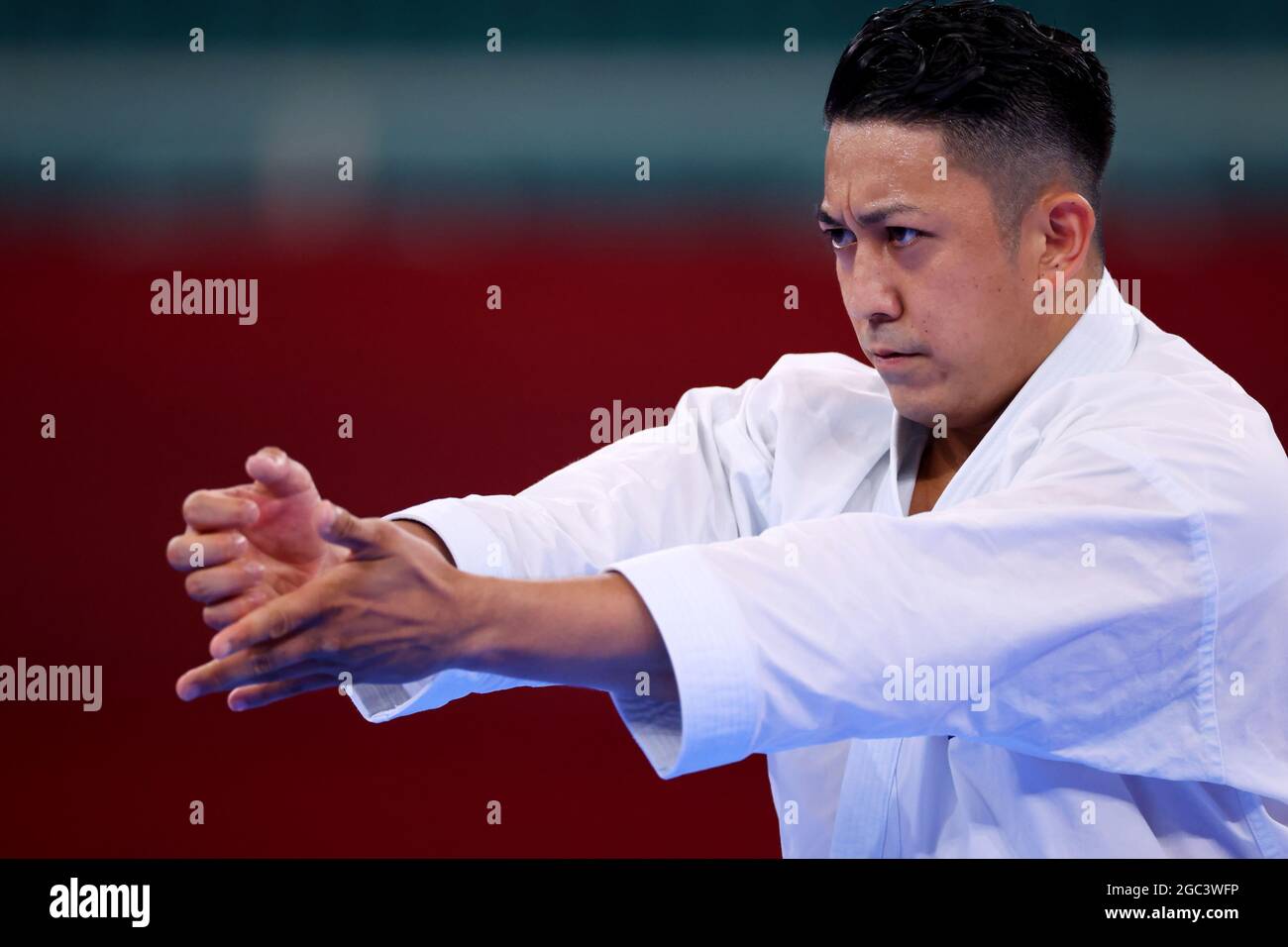 Tokyo, Japan. 6th Aug, 2021. Ryo Kiyuna (JPN) Karate : Men's Kata ...
