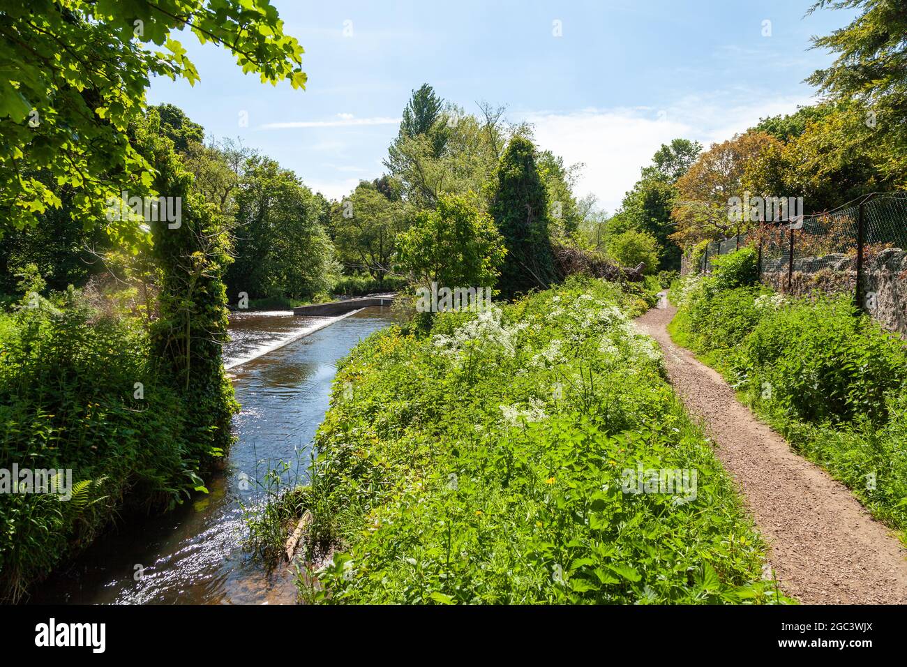 The John Muir Way by the river Tyne near Preston Mill, East Lothian ...