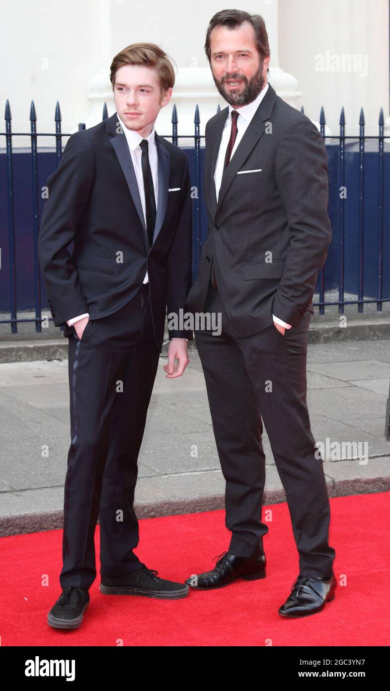 London. UK. James Purefoy (R) and son Joseph Purefoy (L) at the Charlie ...