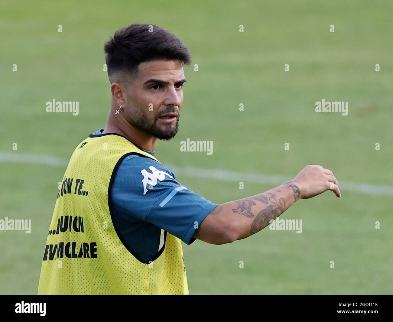 Lorenzo Insigne during SSC Napoli pre-season training camp in Castel di ...