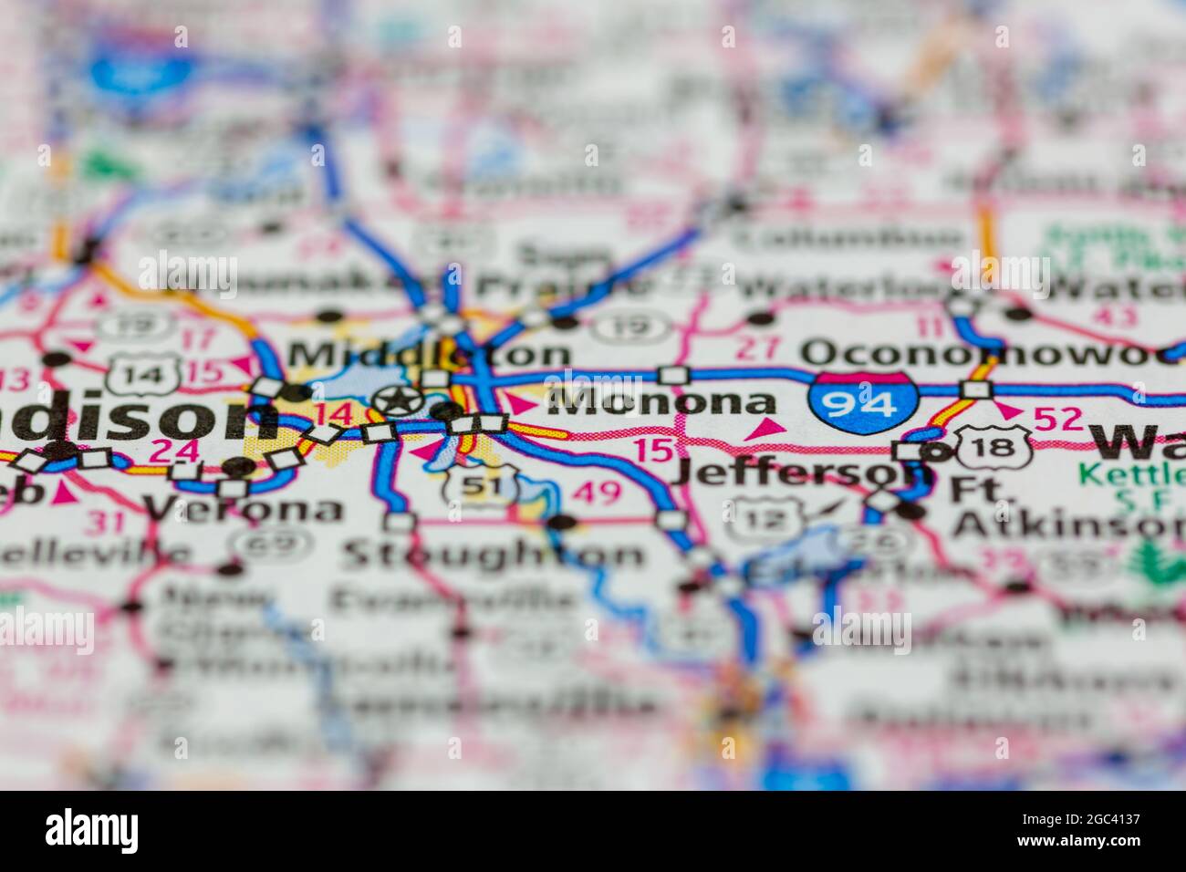 Map of monona hi-res stock photography and images - Alamy