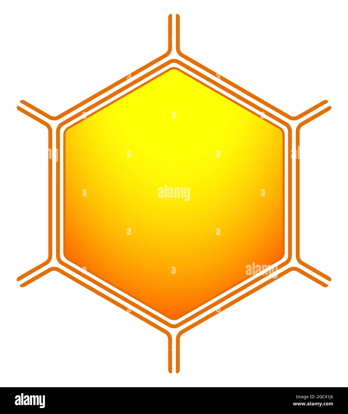 Abstract hexagon honeycomb cell symbol Stock Vector Image & Art - Alamy