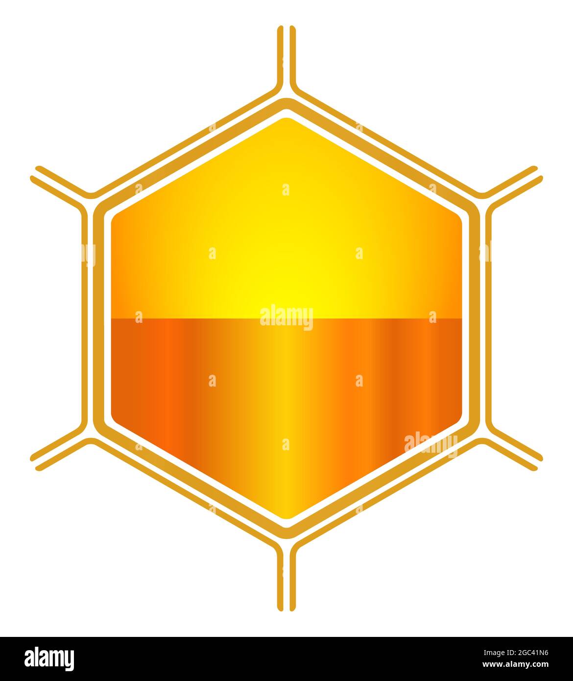 Abstract hexagon honeycomb cell icon Stock Vector Image & Art - Alamy