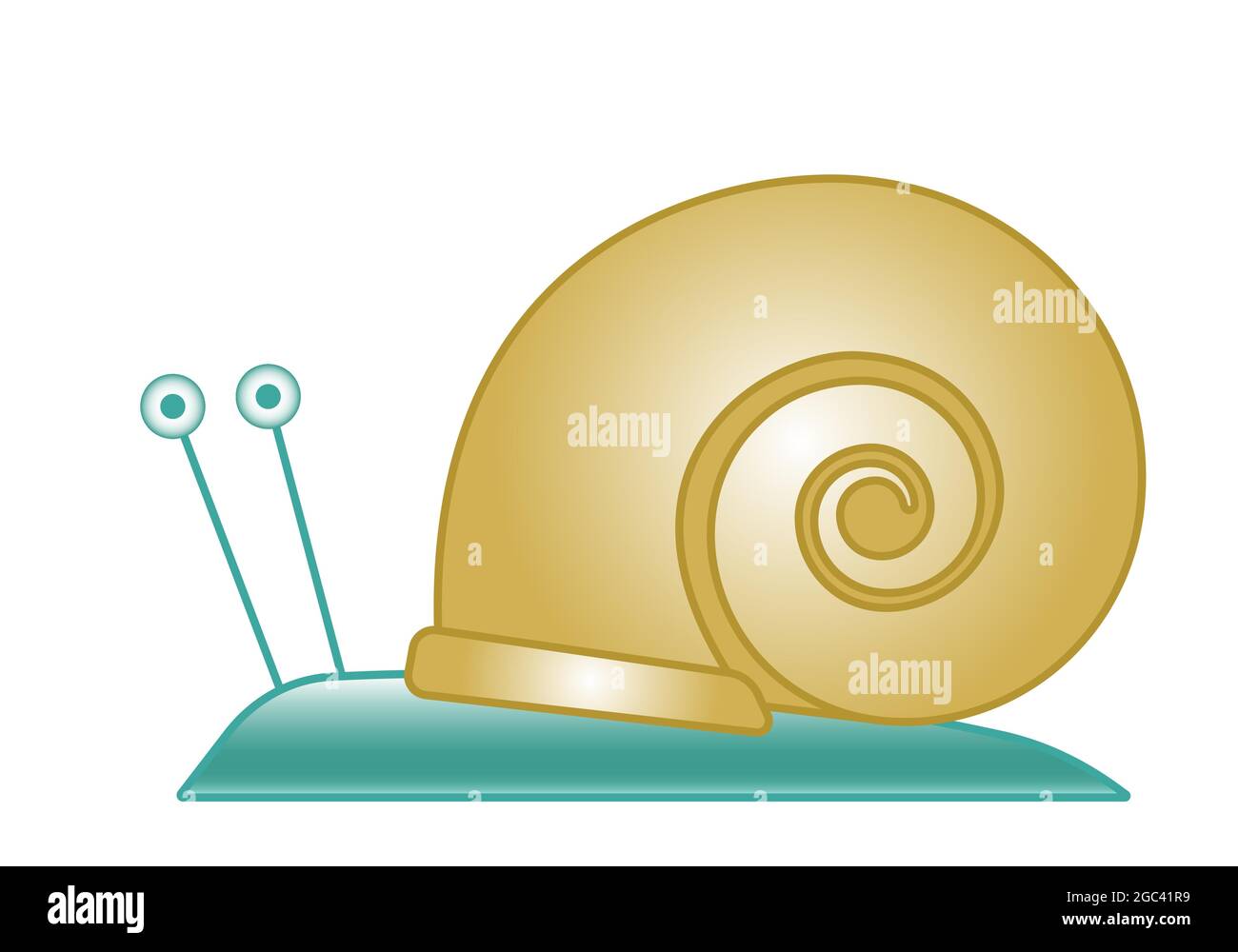 Illustration of a cartoon snail Stock Vector Image & Art - Alamy