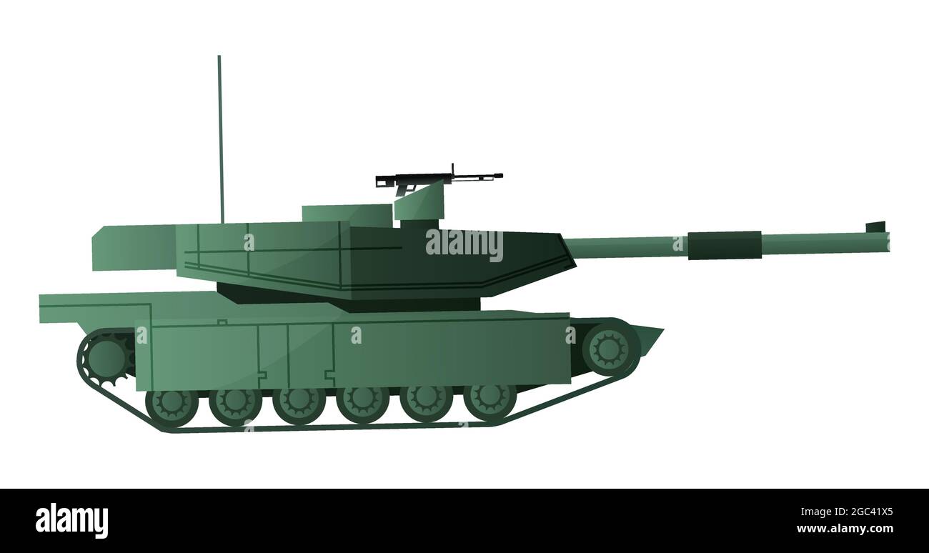 flat color of cartoon of army fighter tank,vector illustration Stock ...