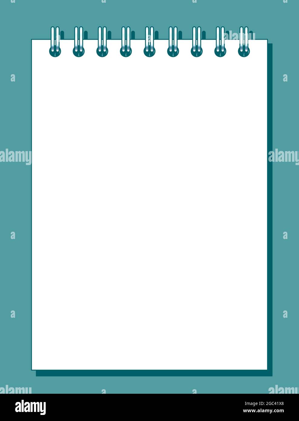 Illustration of a paper notebook Stock Vector Image & Art - Alamy