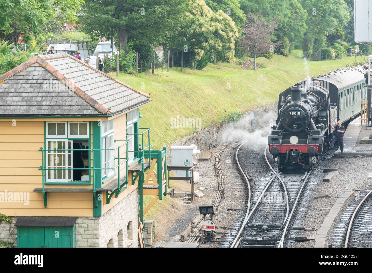 Swanage steam railway Stock Photo - Alamy