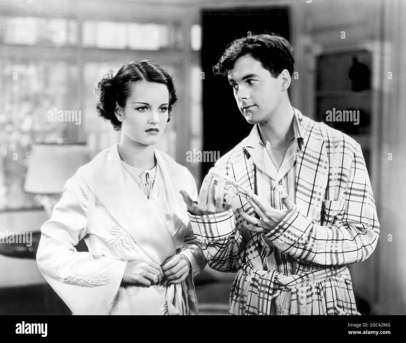 Rochelle Hudson, Johnny Downs, on-set of the Film, "Everybody's Old Man ...