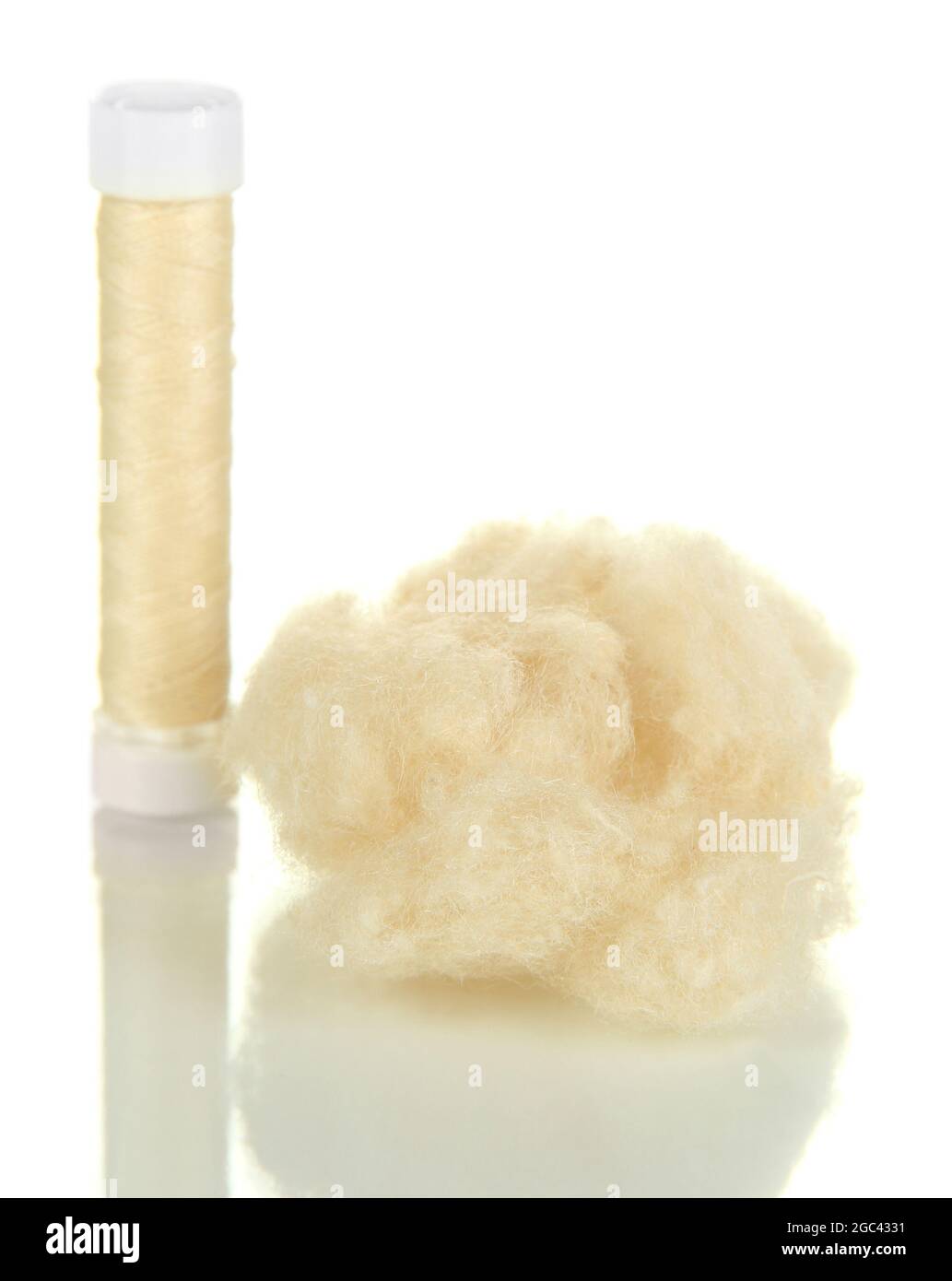 Silk thread isolated on white Stock Photo - Alamy