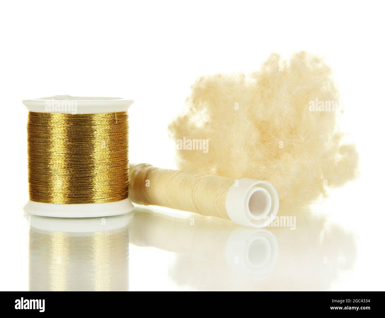Silk thread isolated on white Stock Photo - Alamy