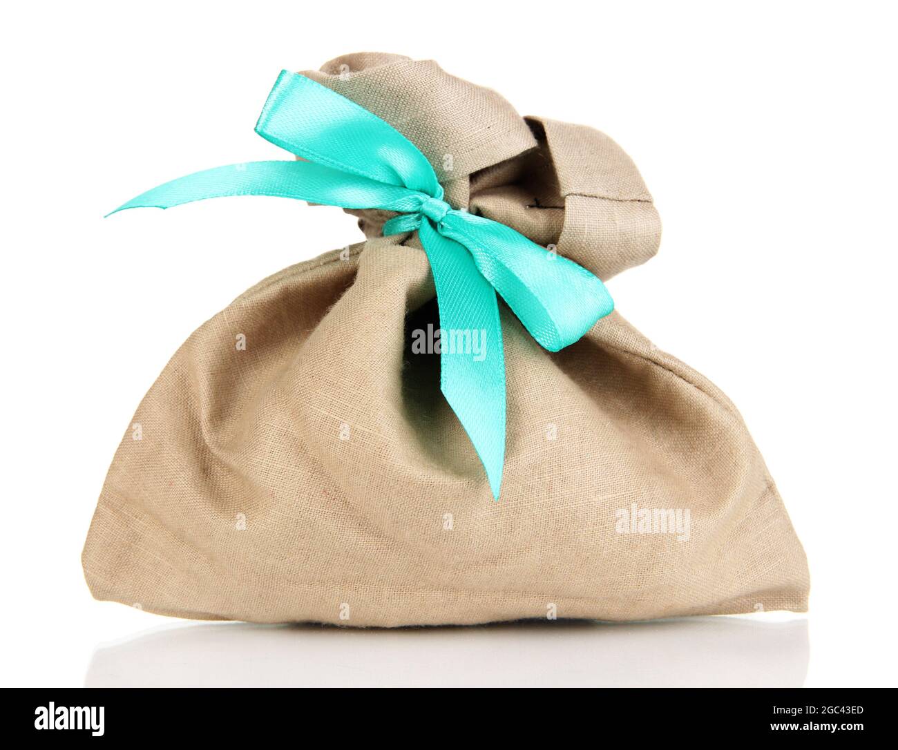 Small sack, isolated on white Stock Photo - Alamy