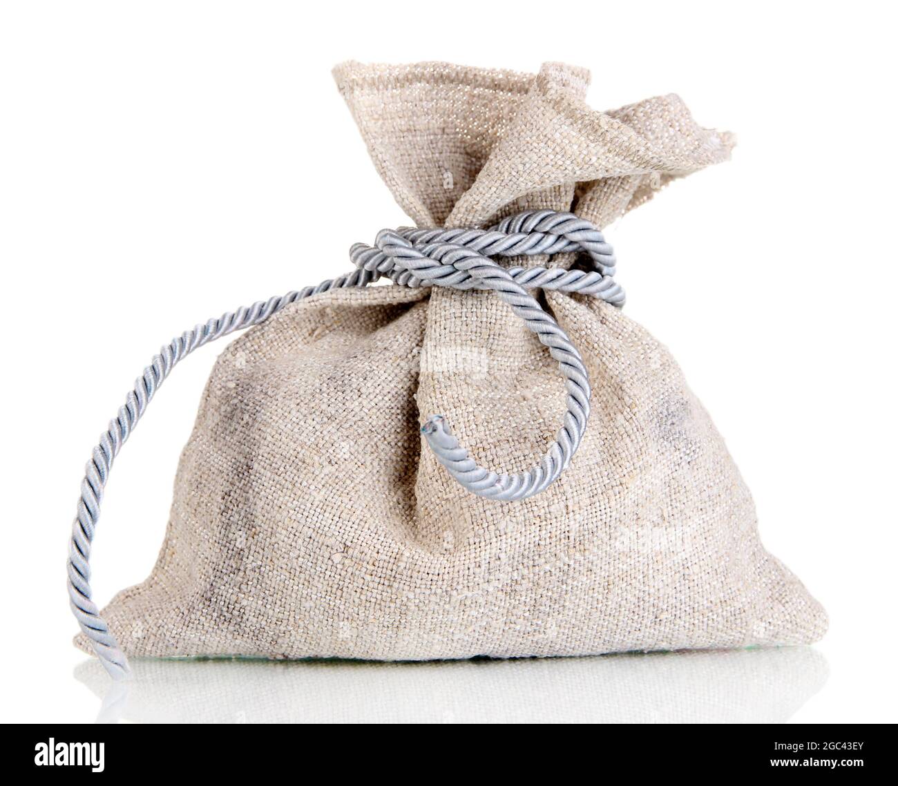 Small sack, isolated on white Stock Photo - Alamy
