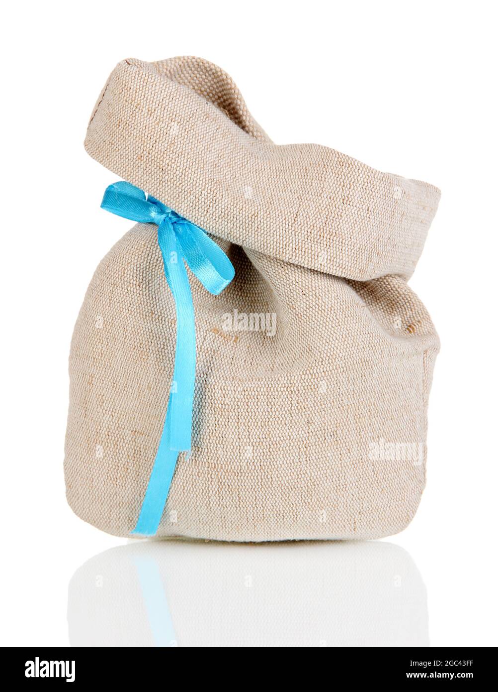Small sack, isolated on white Stock Photo - Alamy