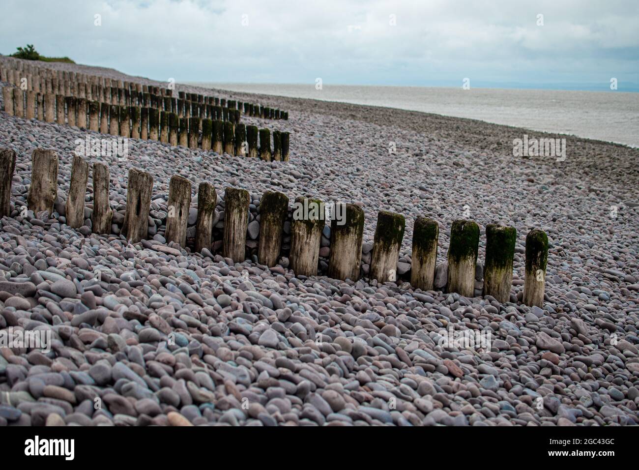 Groynes on the beach Stock Photo - Alamy