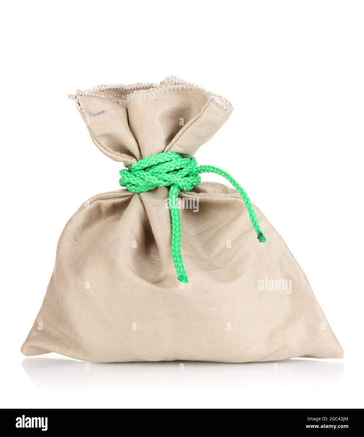 Small sack, isolated on white Stock Photo - Alamy