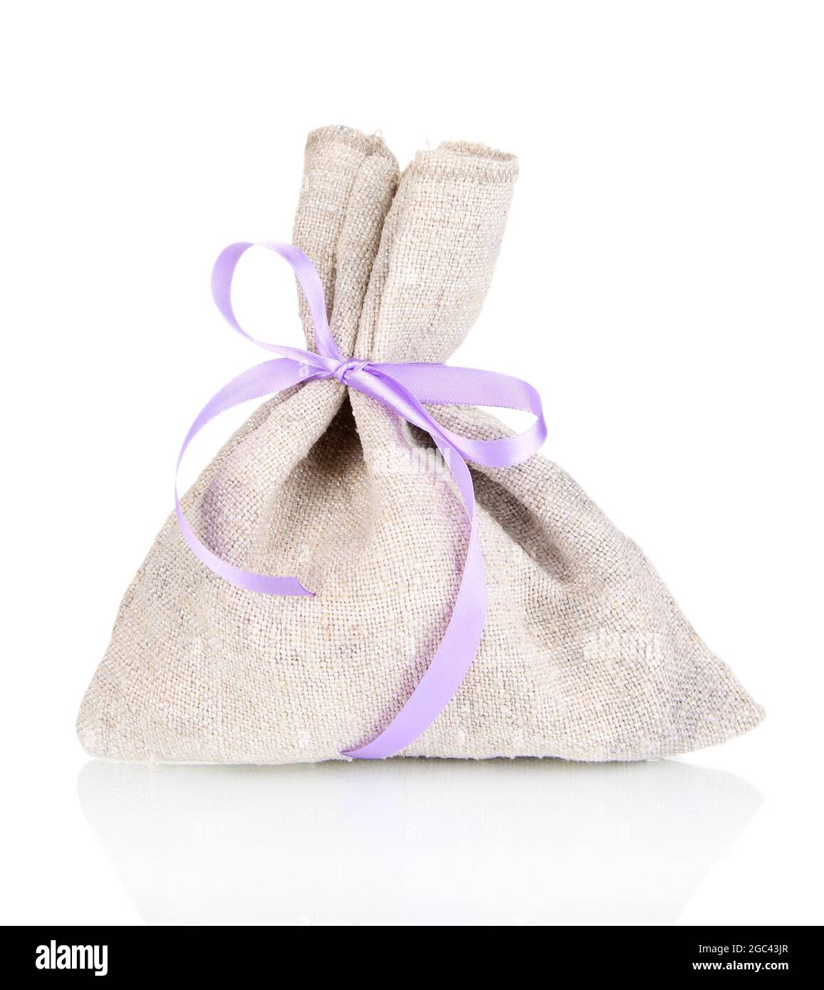 Small sack, isolated on white Stock Photo - Alamy