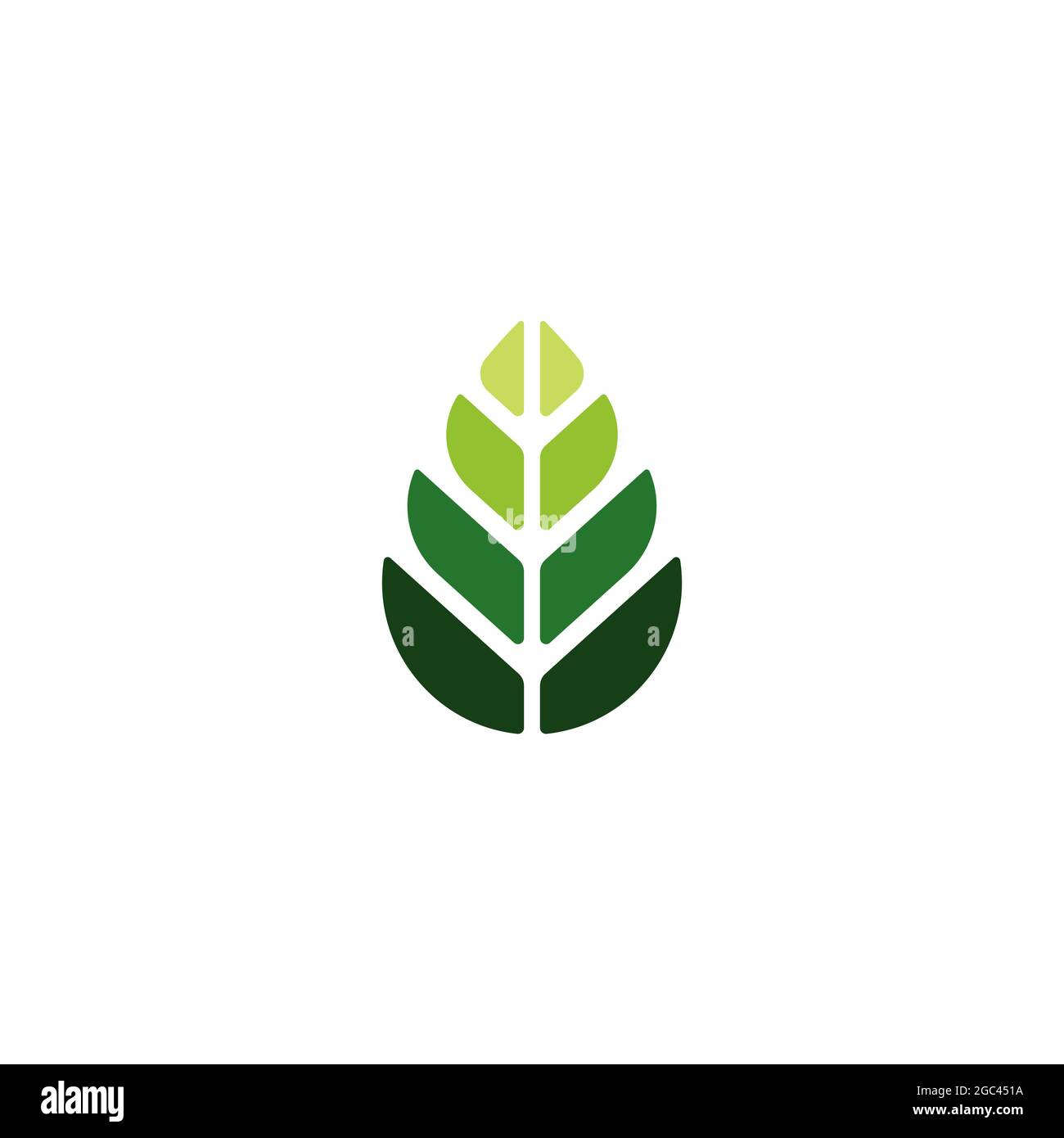Leaf Nature Tree Symbol. Web Icon Logo Template Design Element Stock ...