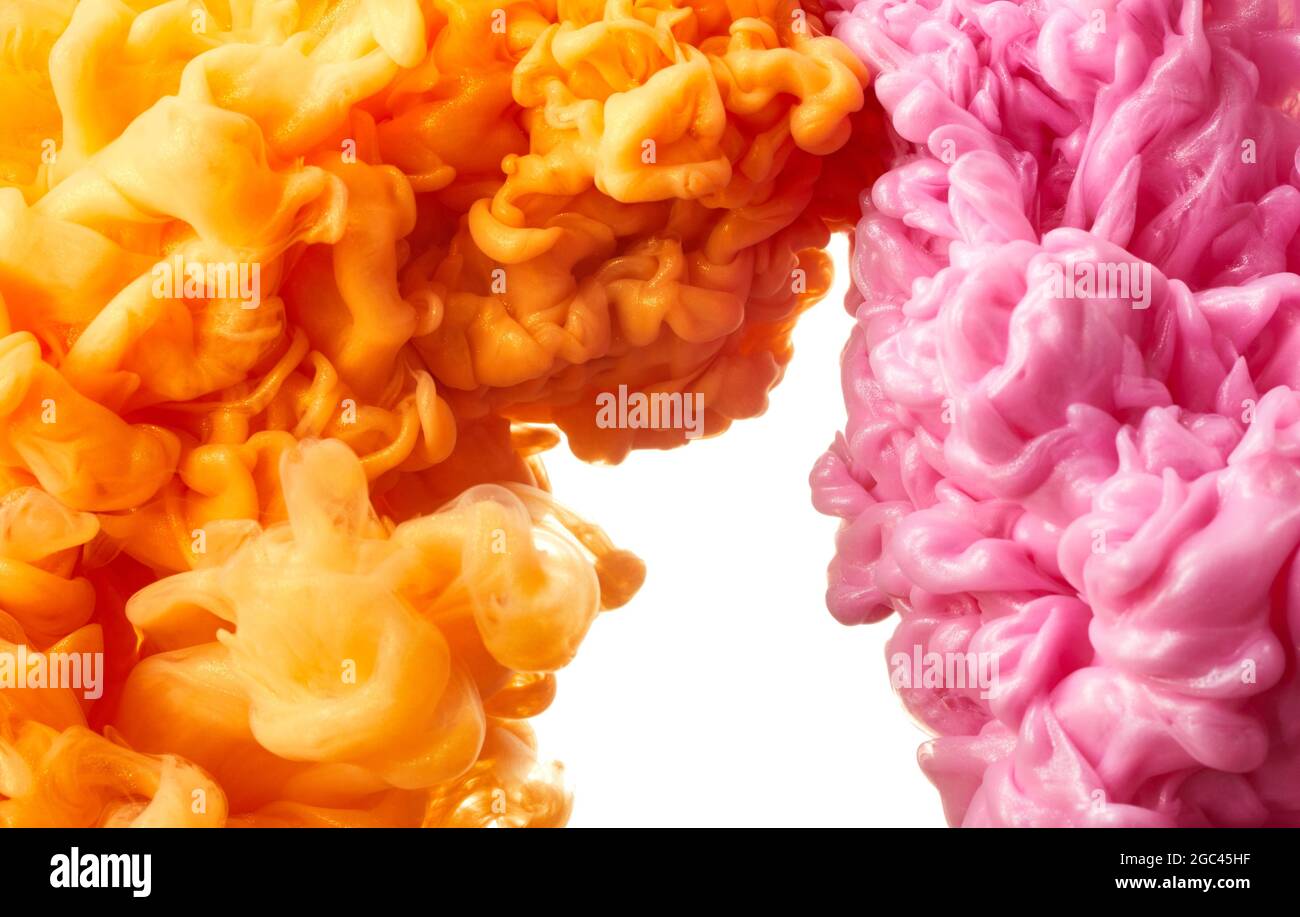 Ink drop in water isolated on white background Stock Photo - Alamy