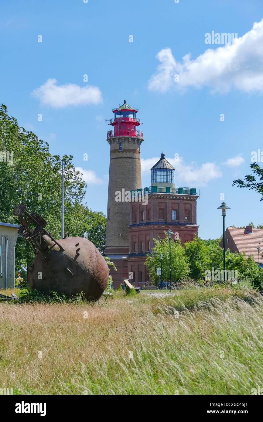 Scenery around Cape Arkona Lighthouse at the island of Ruegen in ...