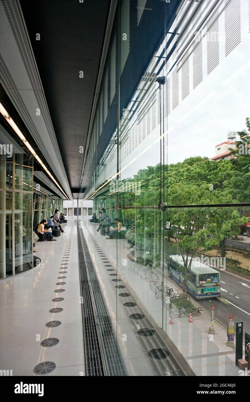 Public library contemporary architecture interior Sendai Japan 9 Stock ...