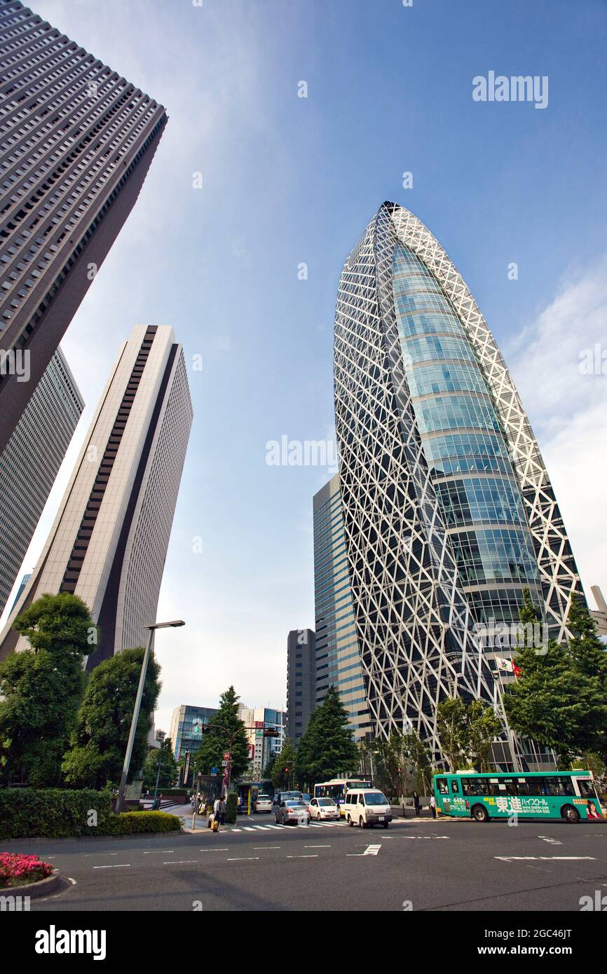 Architectural styles modern buildings Shinjuku Tokyo Japan 2 Stock ...