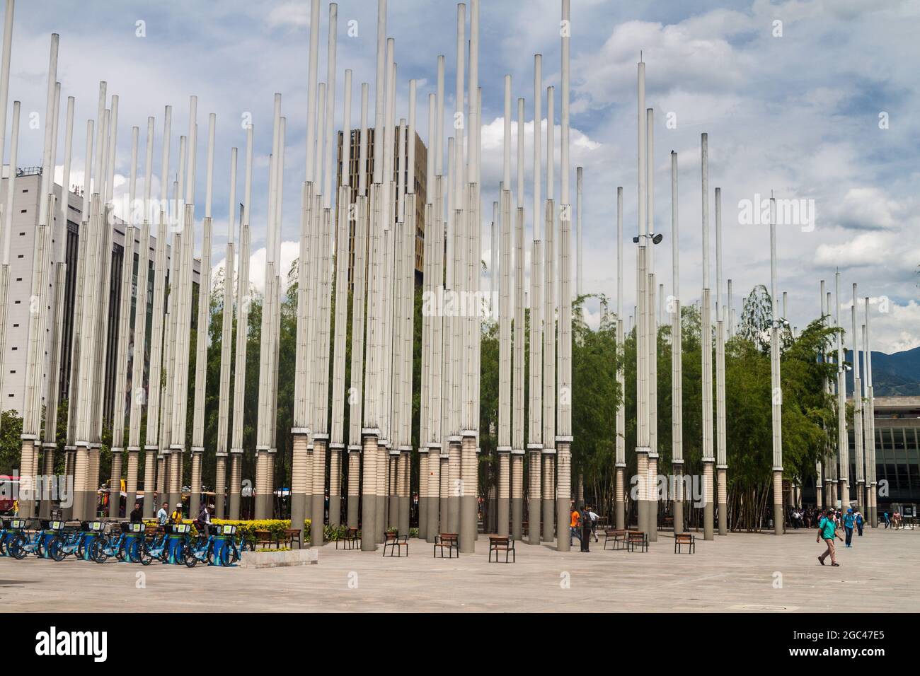 MEDELLIN, COLOMBIA - SEPTEMBER 1, 2015: Parque de las luces (Park of ...