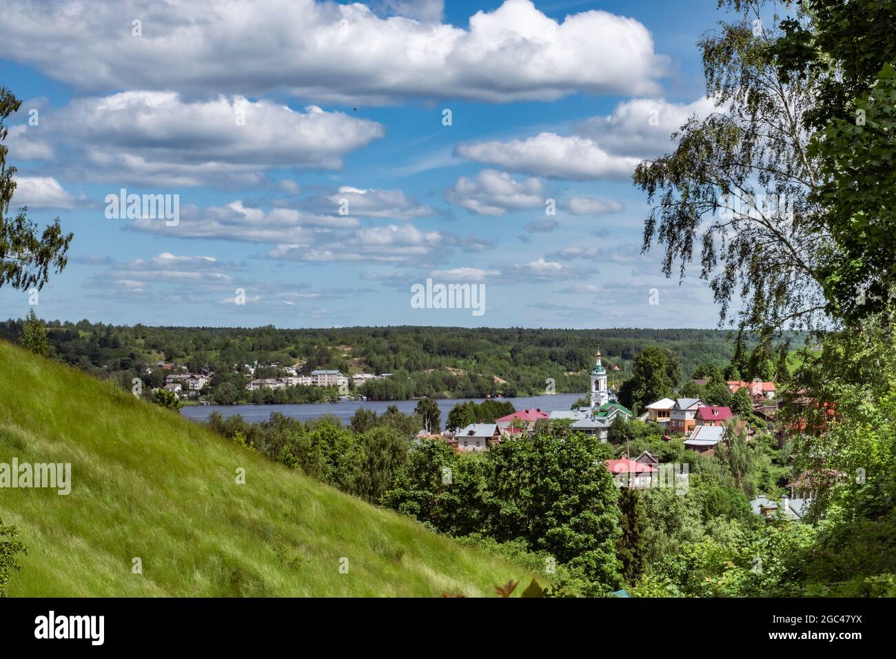Beautiful ancient Russian city of Files in the Vladimir region View ...