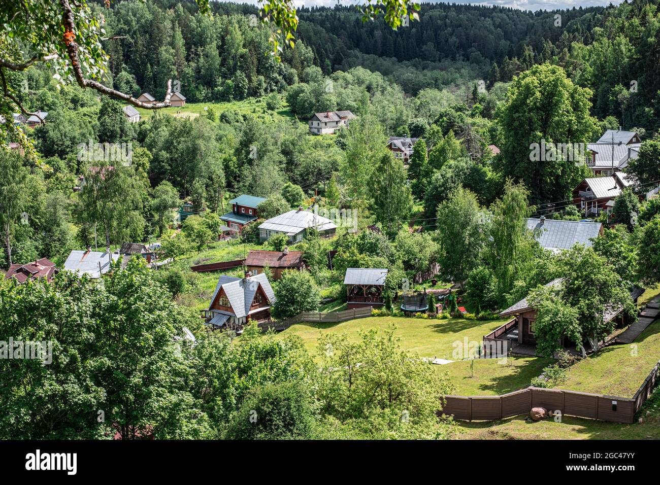 Beautiful ancient Russian city of Files in the Vladimir region View ...
