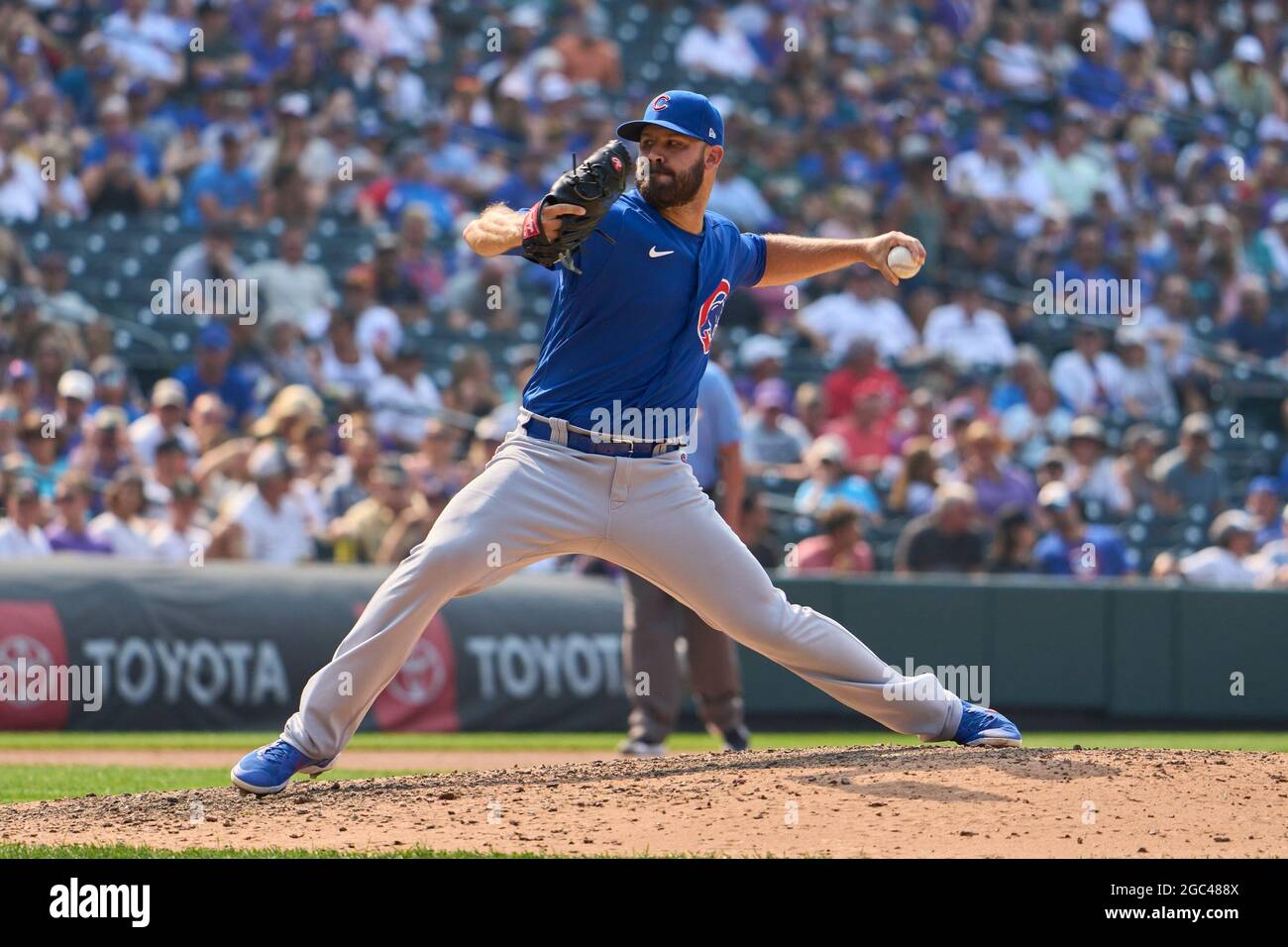 August 5 2021: Chicago Cus pitcher Adam Morgan ((47) throws a pitch ...