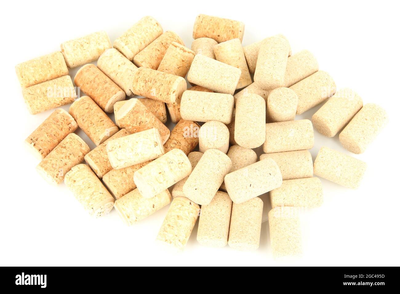 Wine corks isolated on white Stock Photo - Alamy