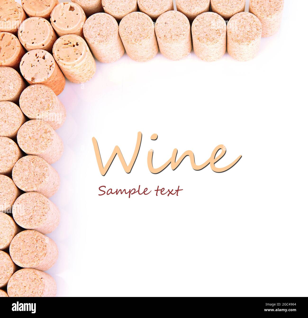 Wine corks isolated on white Stock Photo - Alamy