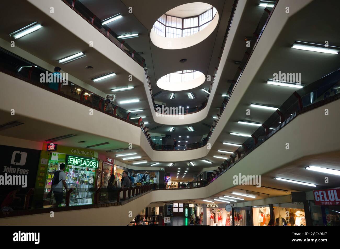 Mendoza, Argentina - January, 2020: Interior of a modern shopping ...