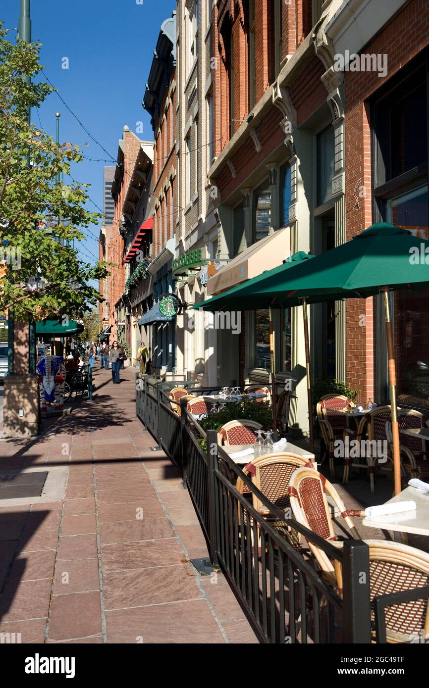 Shops at Larimer Square in Downtown Denver, Colorado Stock Photo - Alamy