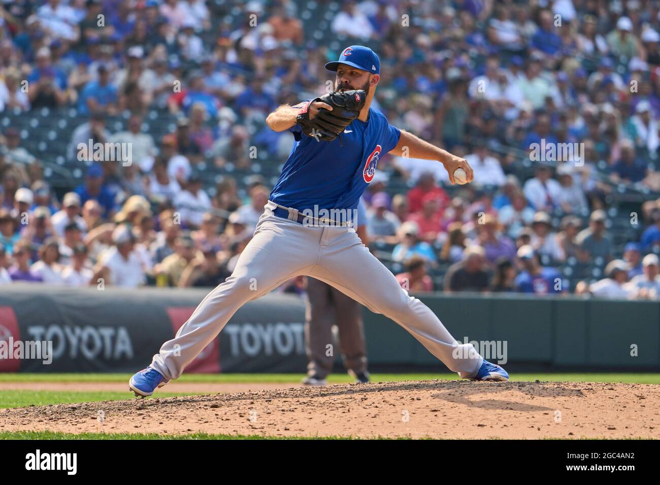 August 5 2021: Chicago Cus pitcher Adam Morgan ((47) throws a pitch ...