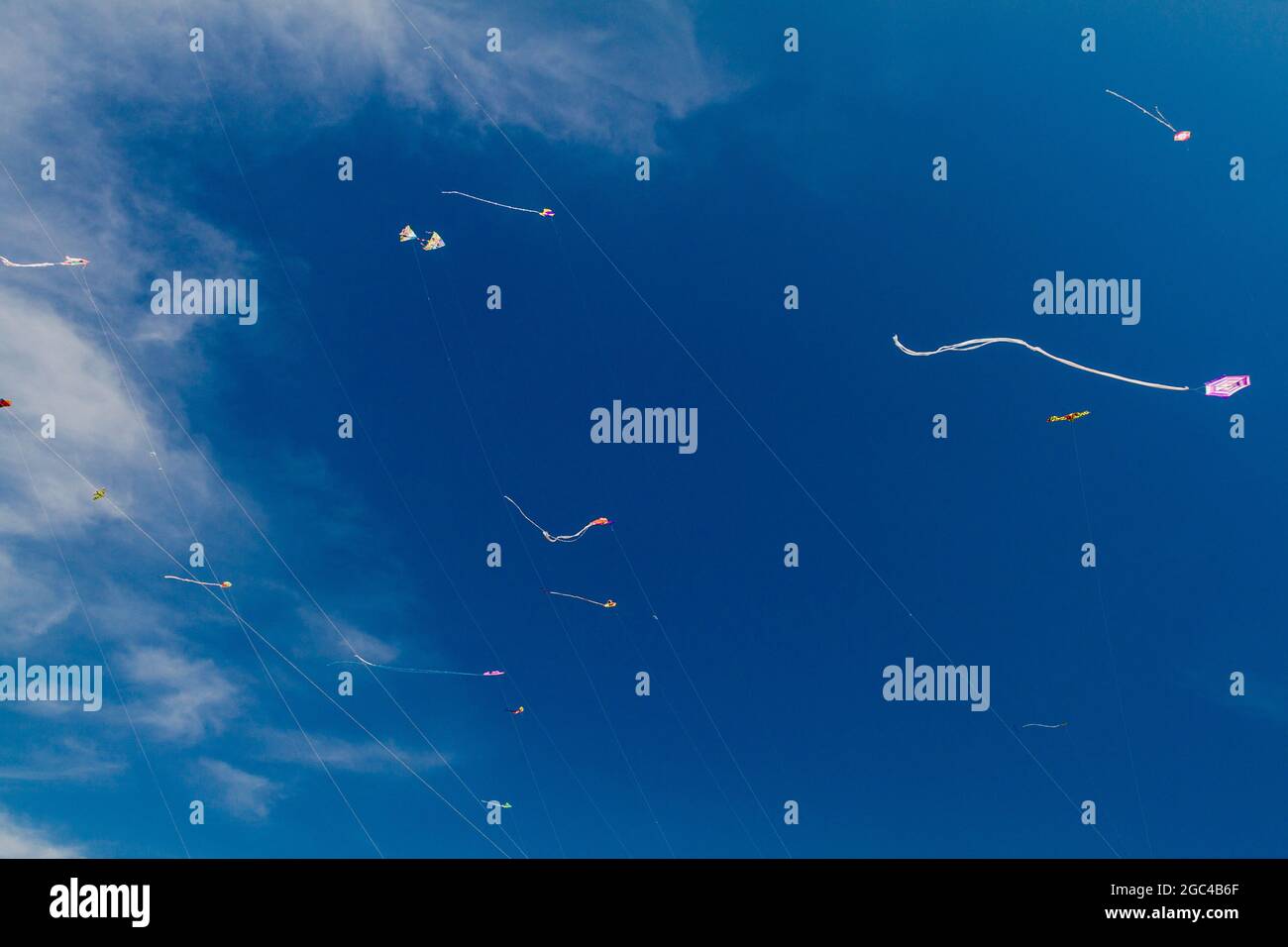 Kites flying in the sky Stock Photo - Alamy