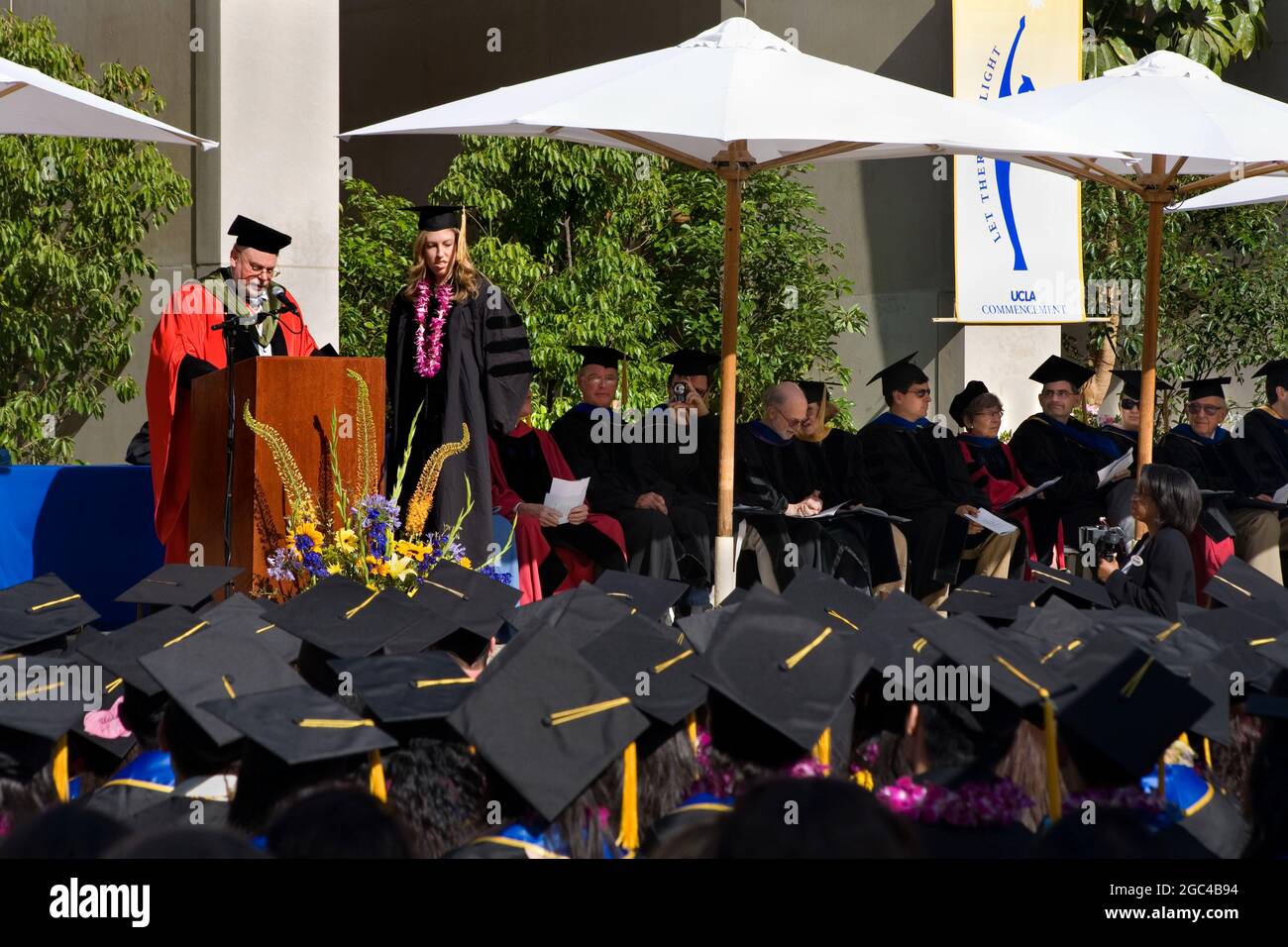 Graduates from the UCLA Chemistry Department H Stock Photo - Alamy
