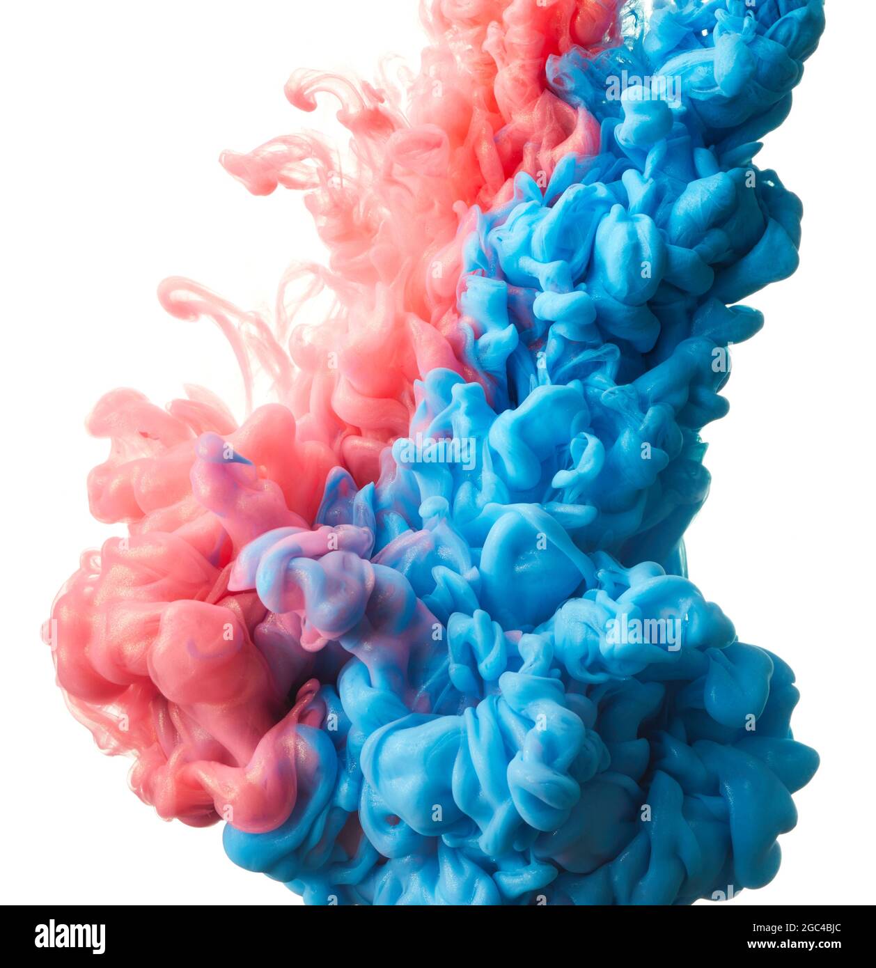 Ink drop in water isolated on white background Stock Photo - Alamy