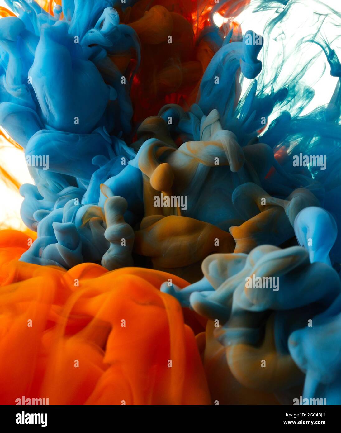 Ink drop in water. Abstract background Stock Photo - Alamy