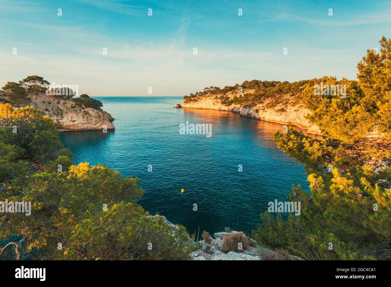 Calanques, Cote de Azur, France. Beautiful nature of Calanques on the ...