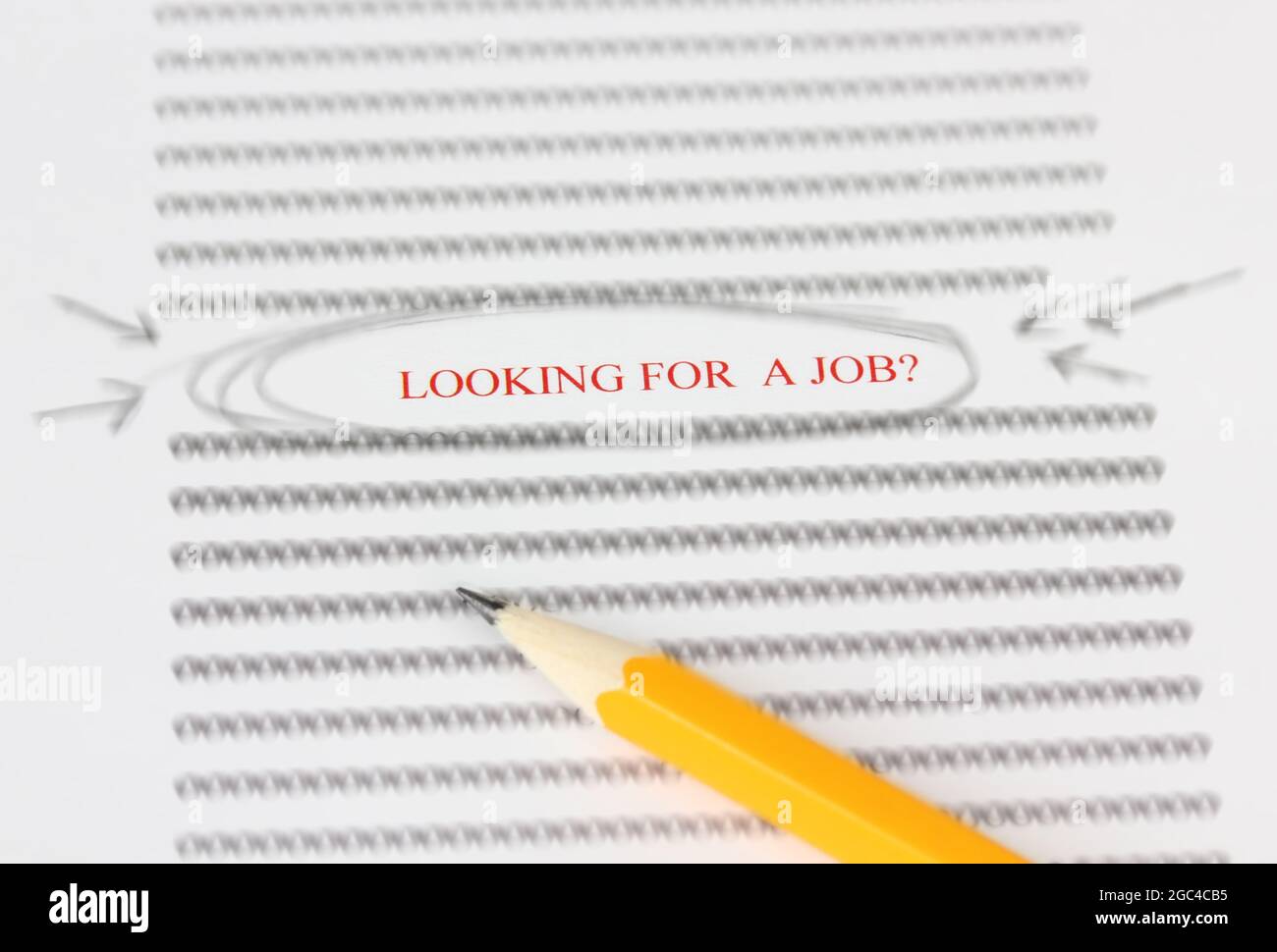 Newspaper opened to want ads, close up Stock Photo - Alamy