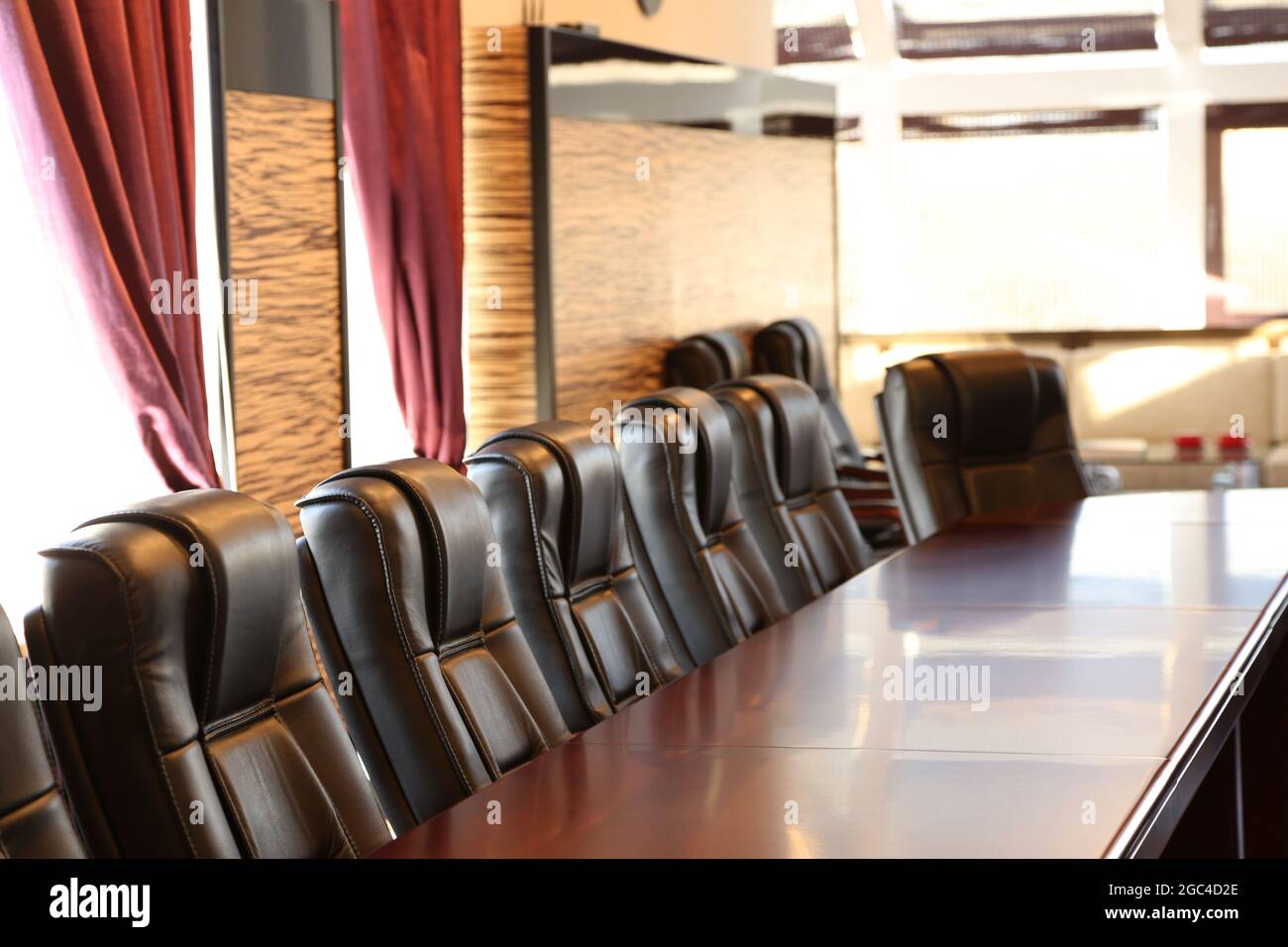 Interior of empty conference room Stock Photo - Alamy