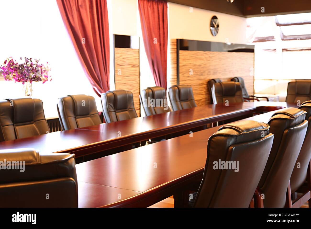 Interior of empty conference room Stock Photo - Alamy