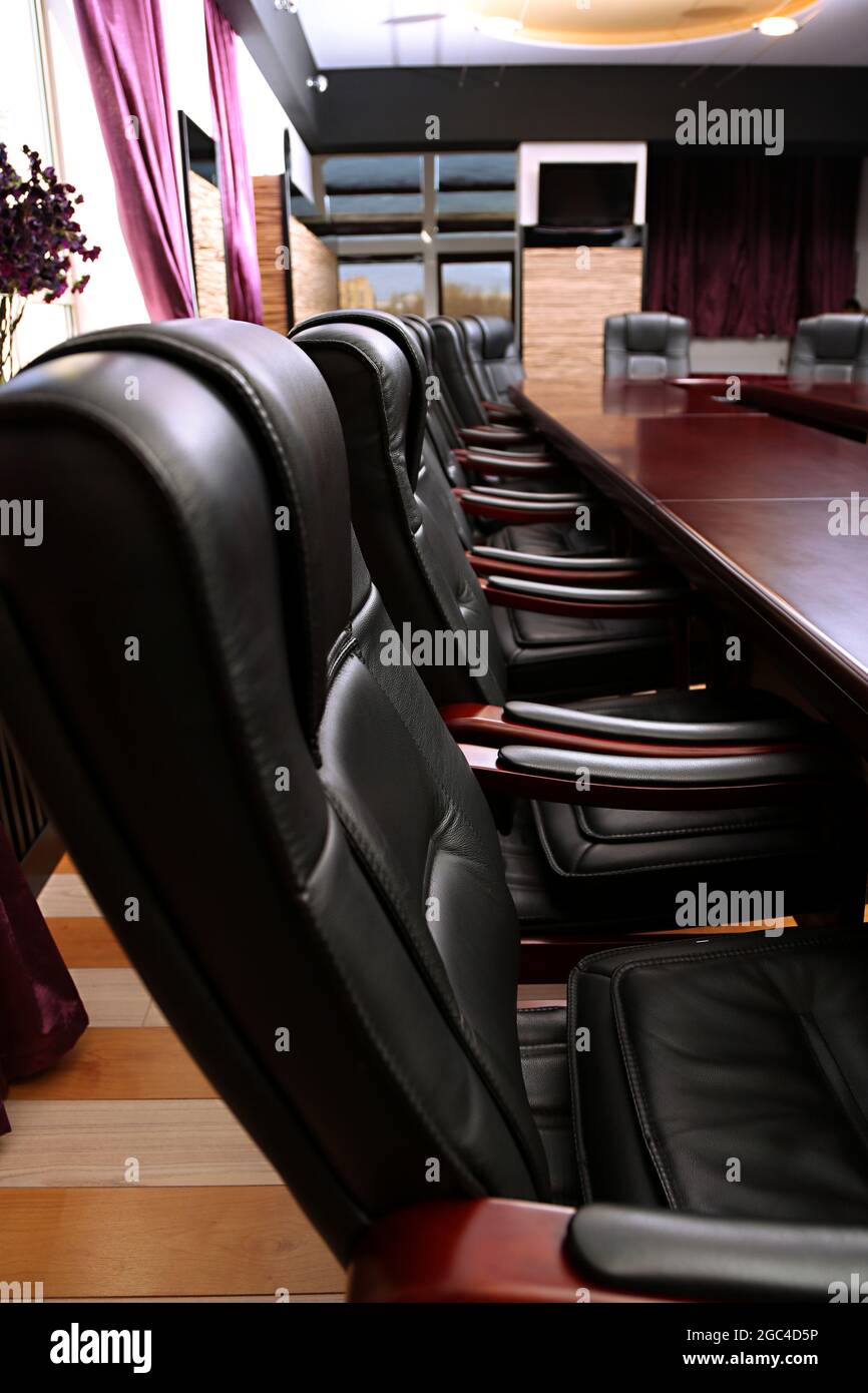 Interior of empty conference room Stock Photo - Alamy
