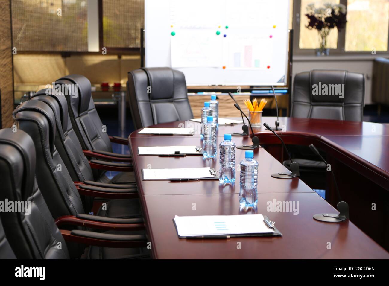 Interior of empty conference room Stock Photo - Alamy