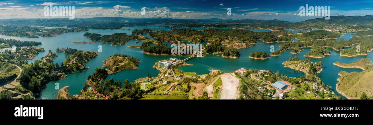 Aerial view of Guatape (Penol) dam lake in Colombia Stock Photo - Alamy