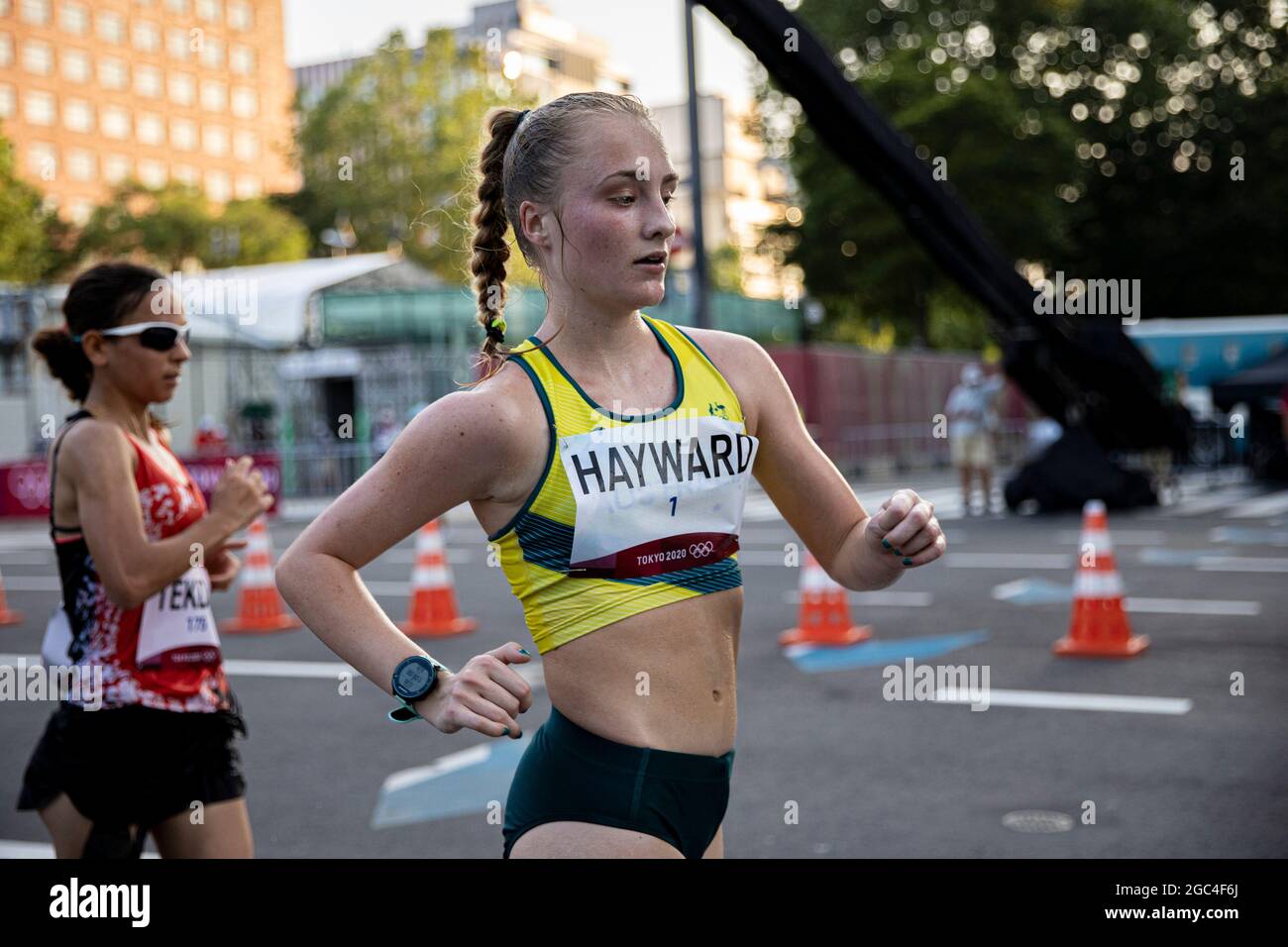 Hokkaido, Japan. 6th Aug, 2021. Katie Hayward (AUS) Race Walk : Women's ...