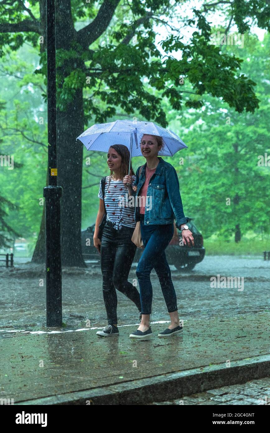 Heavy rain and thunderstorm leaves some streets underwater in city ...