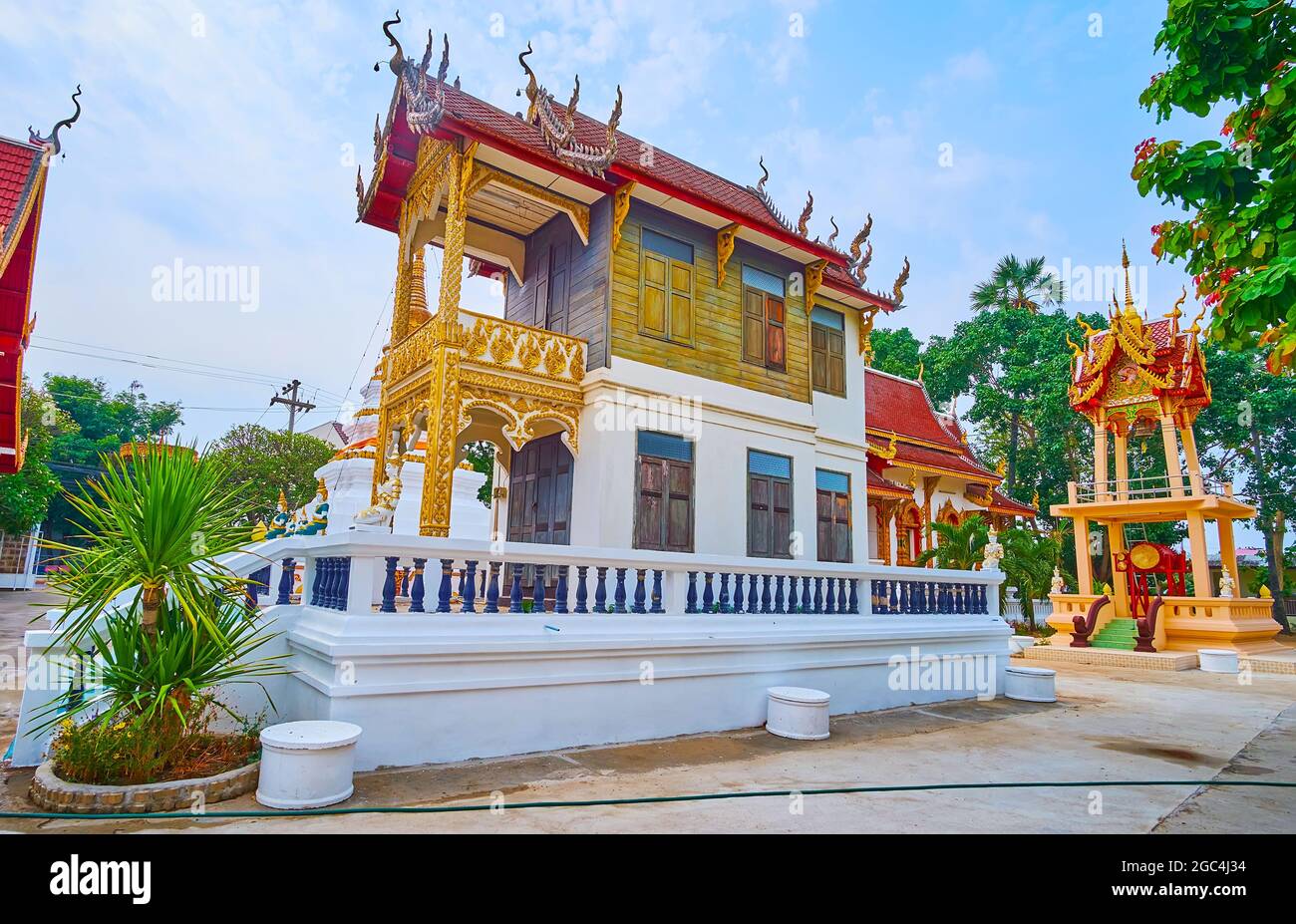 The building of the Ho Trai library, the storage of sacred manuscripts ...
